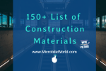 150+ List of Construction Materials with Pictures – MicrobiteWorld